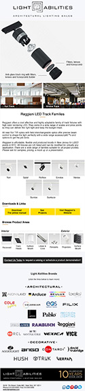 Reggiani LED Track Families - Light Abilities
